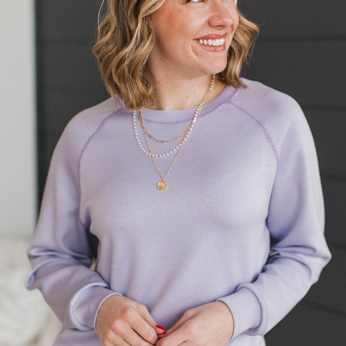 Feeling Incredible Long Sleeve Top- Lilac – The Pulse Boutique