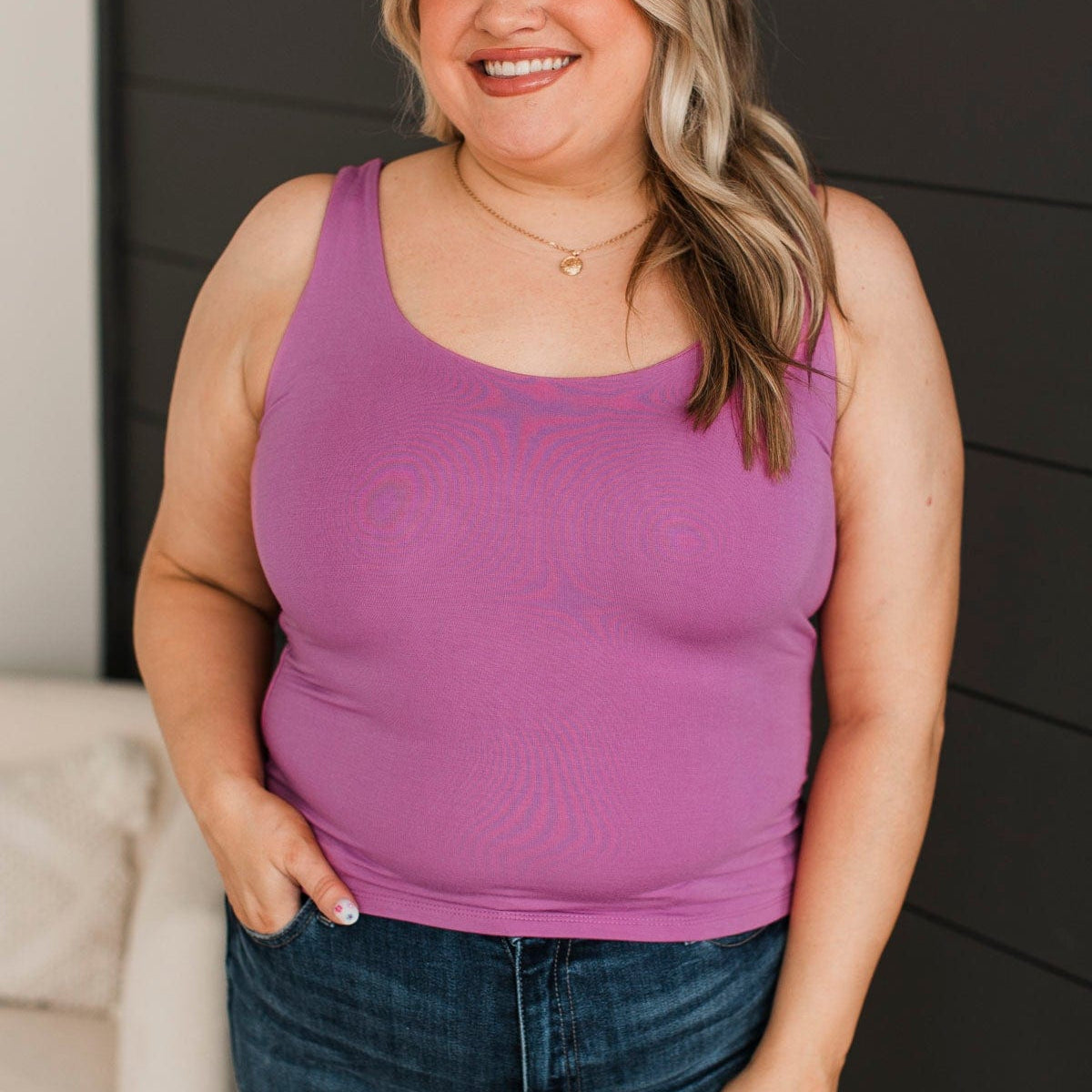 Isn't She Lovely Knit Tank Top- Orchid – The Pulse Boutique