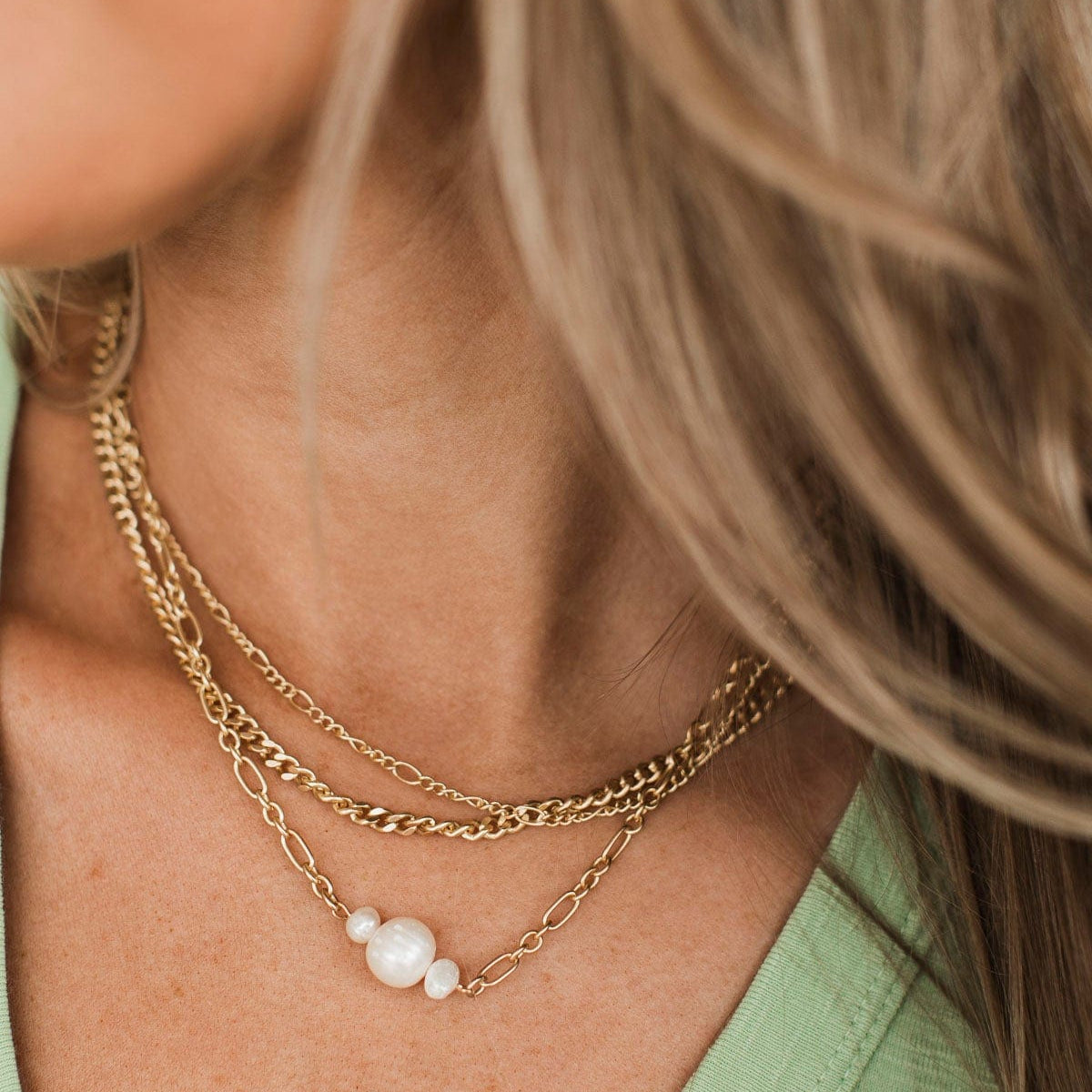 Shining Elegance 3-Tier Necklace- Gold – The Pulse Boutique