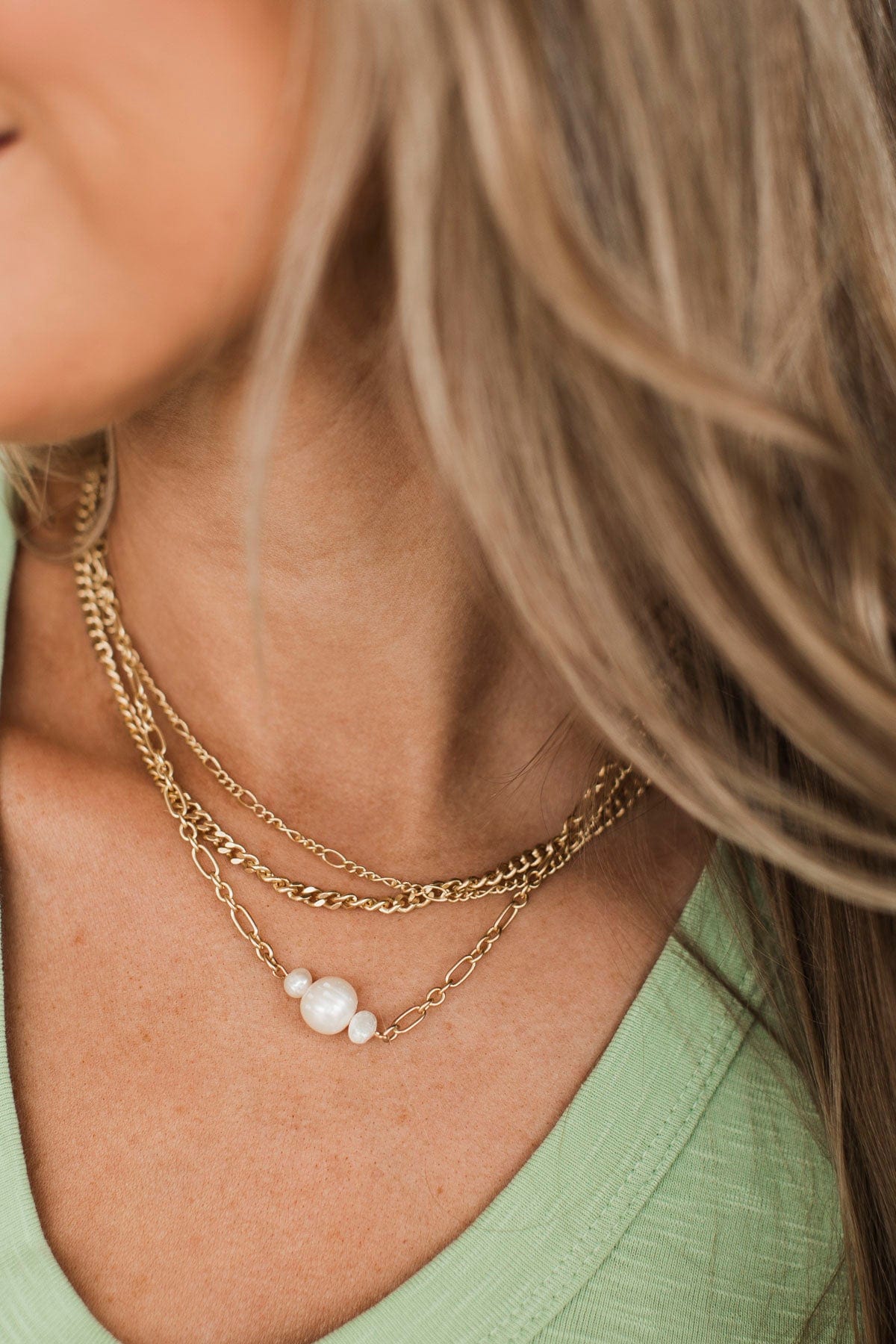 Shining Elegance 3-Tier Necklace- Gold – The Pulse Boutique