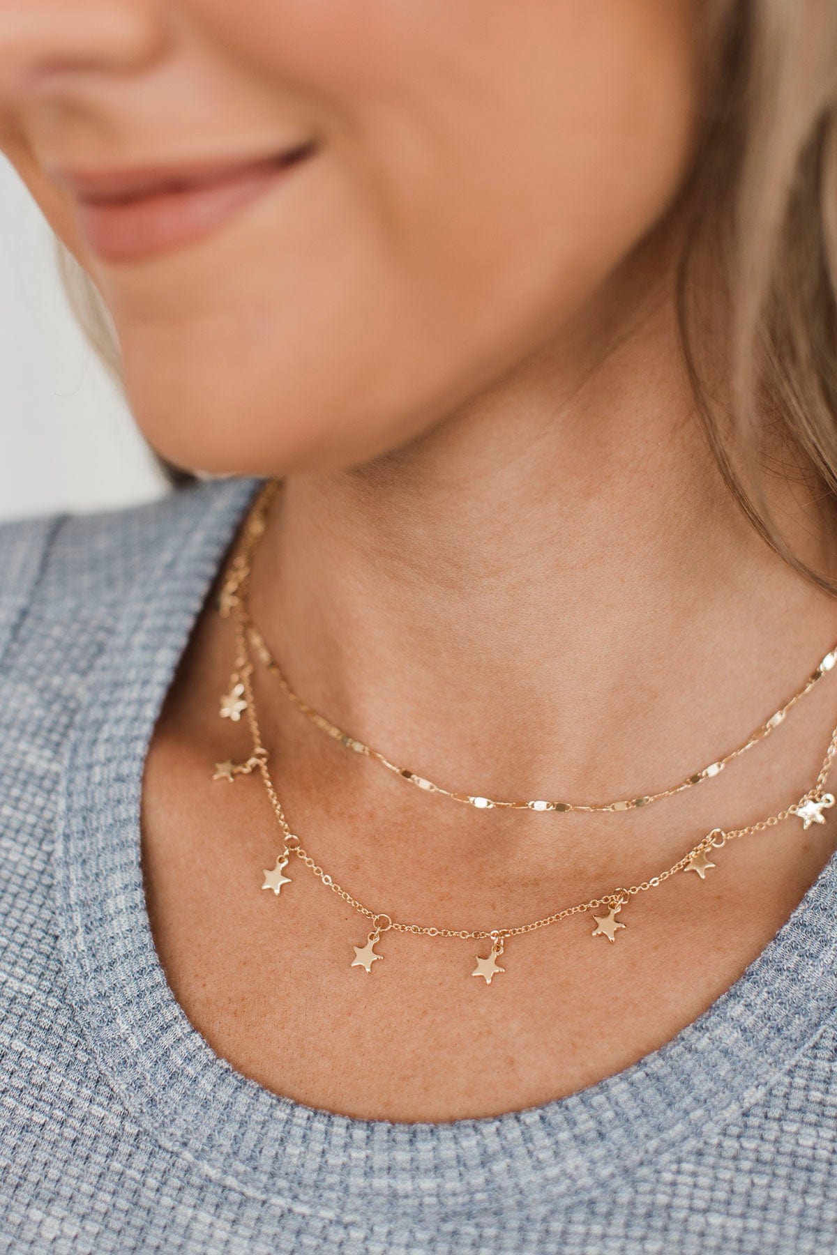 Brightest Stars 2-Tier Necklace- Gold – The Pulse Boutique