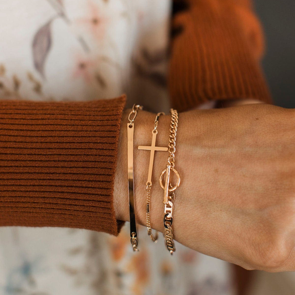 Instant Favorite Chain Bracelet Set- Gold – The Pulse Boutique