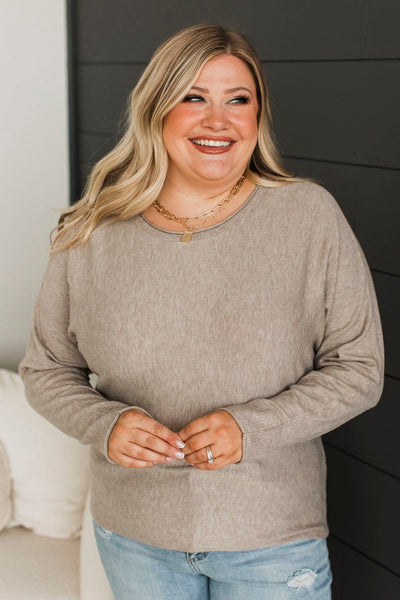 Caught Your Interest Dolman Sweater- Stone – The Pulse Boutique