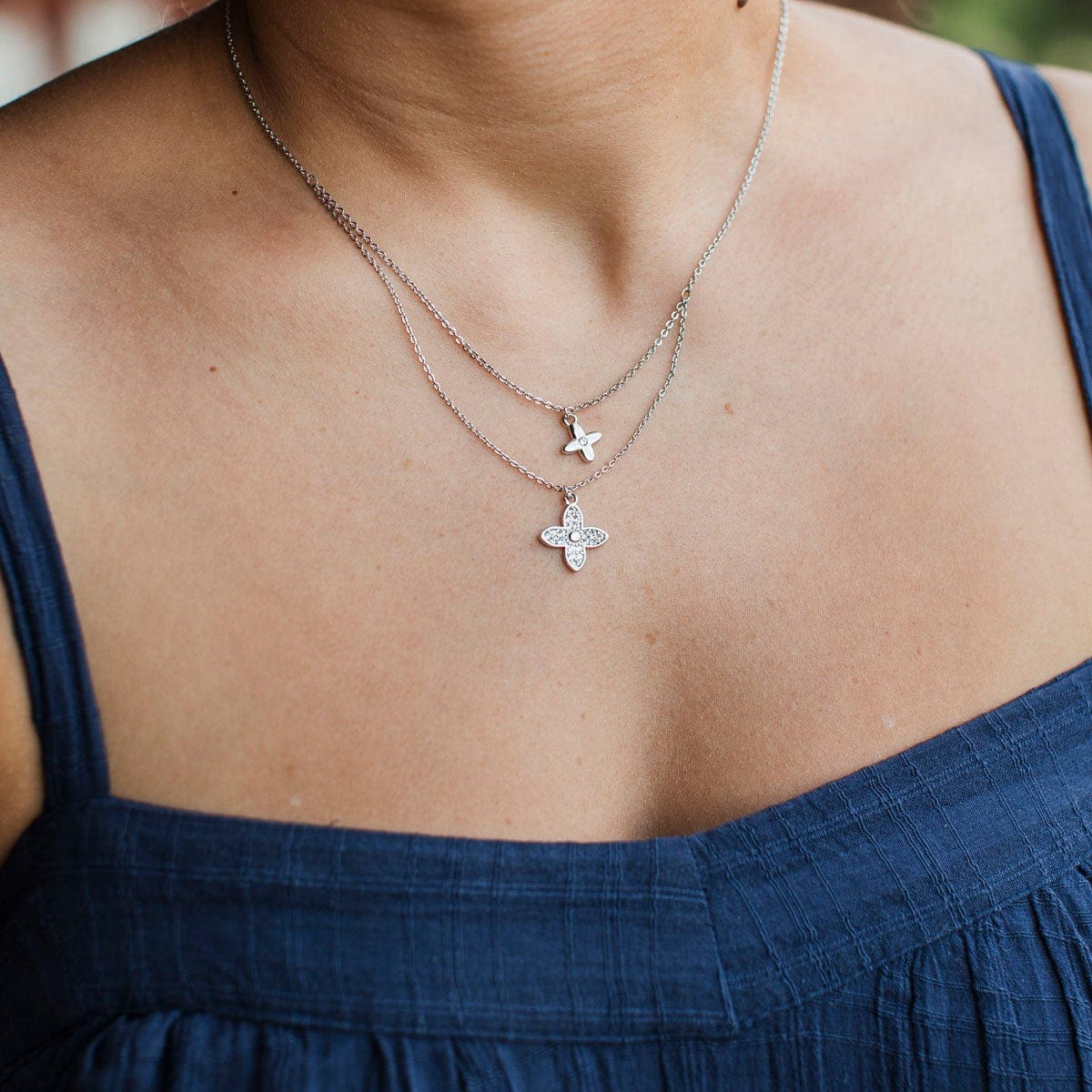 Outshine Them All Layered Necklace- Silver – The Pulse Boutique