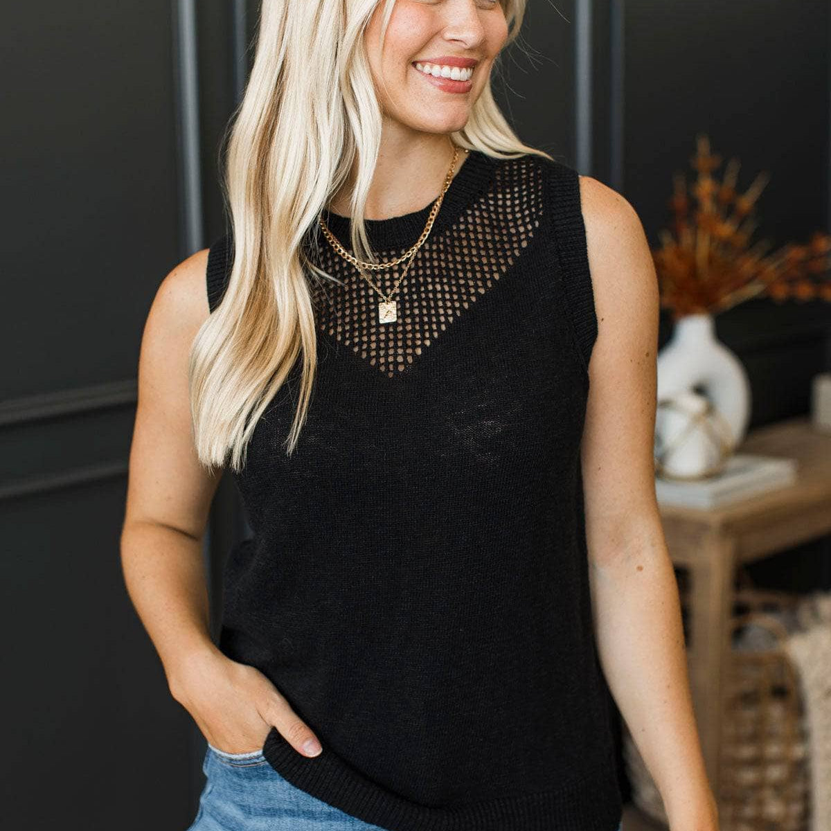Extraordinary Devotion Knit Tank Top- Black – The Pulse Boutique