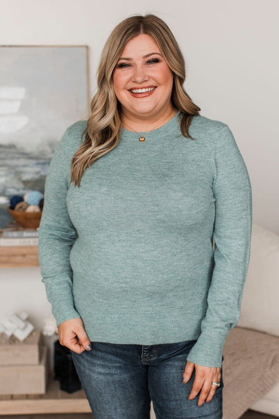 Easy To Remember Lightweight Sweater- Sage – The Pulse Boutique