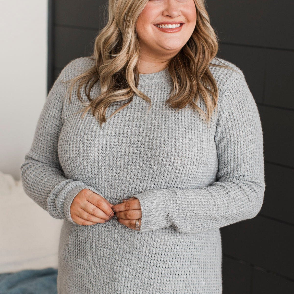 Absolutely Amazing Knit Sweater- Grey – The Pulse Boutique