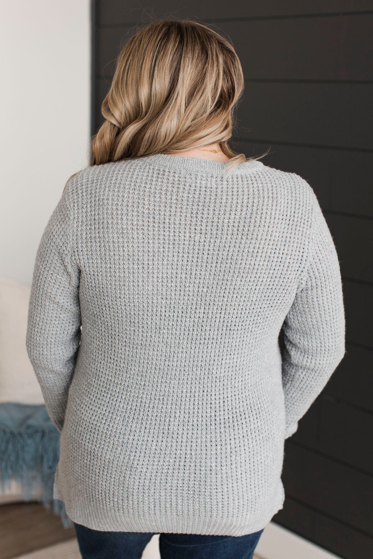 Absolutely Amazing Knit Sweater- Grey – The Pulse Boutique