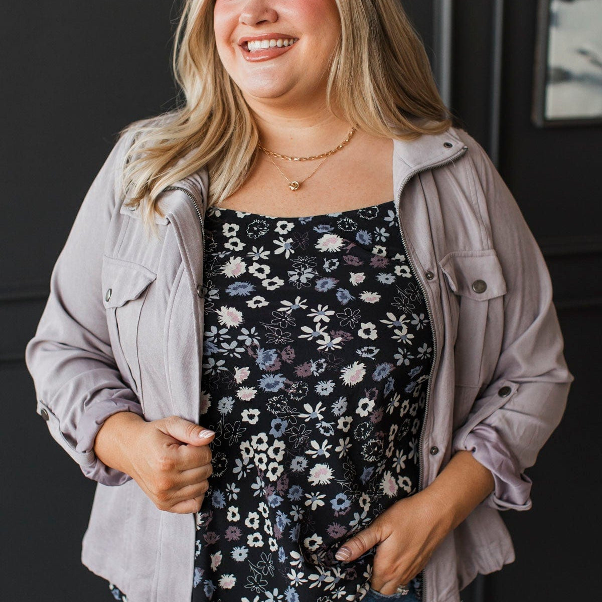 Brisk Morning Lightweight Zip Up Jacket- Grey – The Pulse Boutique