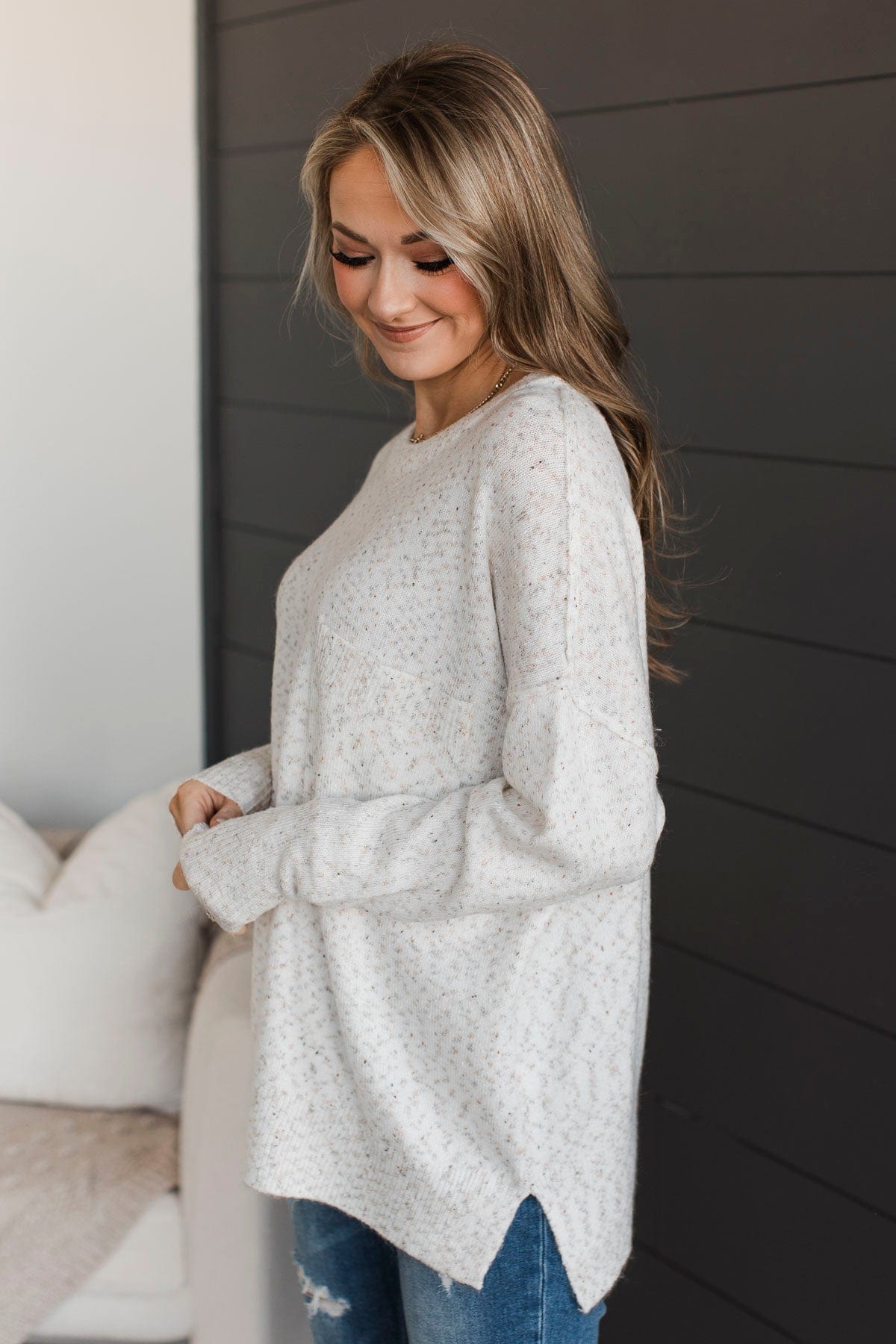 Stay Magical Sprinkle Knit Sweater- Ivory – The Pulse Boutique