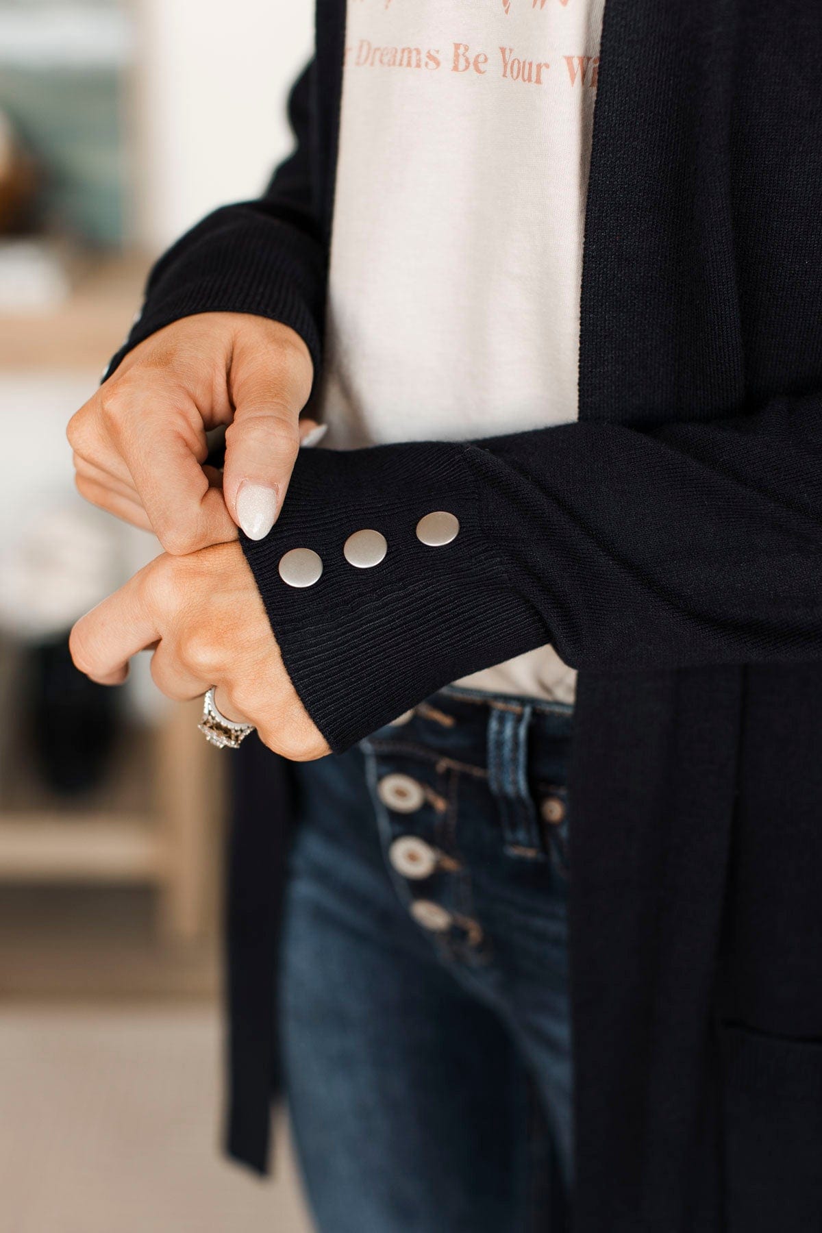 Always Impressive Knit Cardigan- Dark Navy – The Pulse Boutique