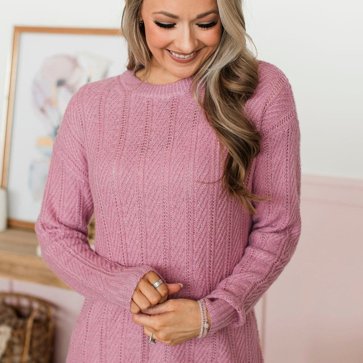 Pique Your Interest Knit Sweater- Pink – The Pulse Boutique