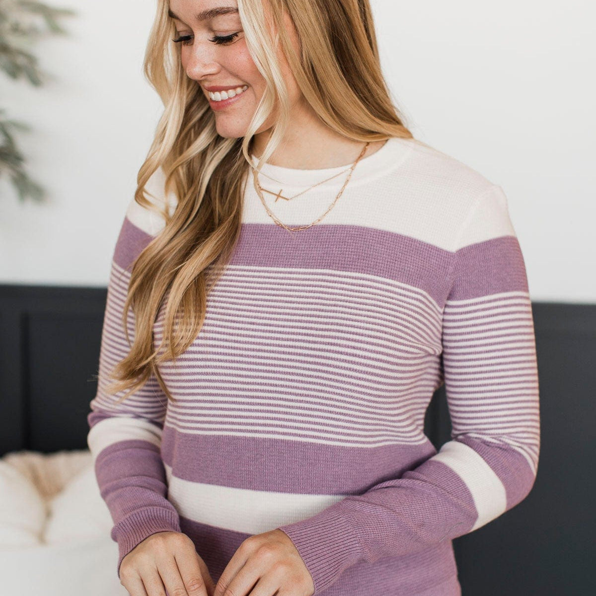 Smitten With You Color Block Sweater- Lavender – The Pulse Boutique