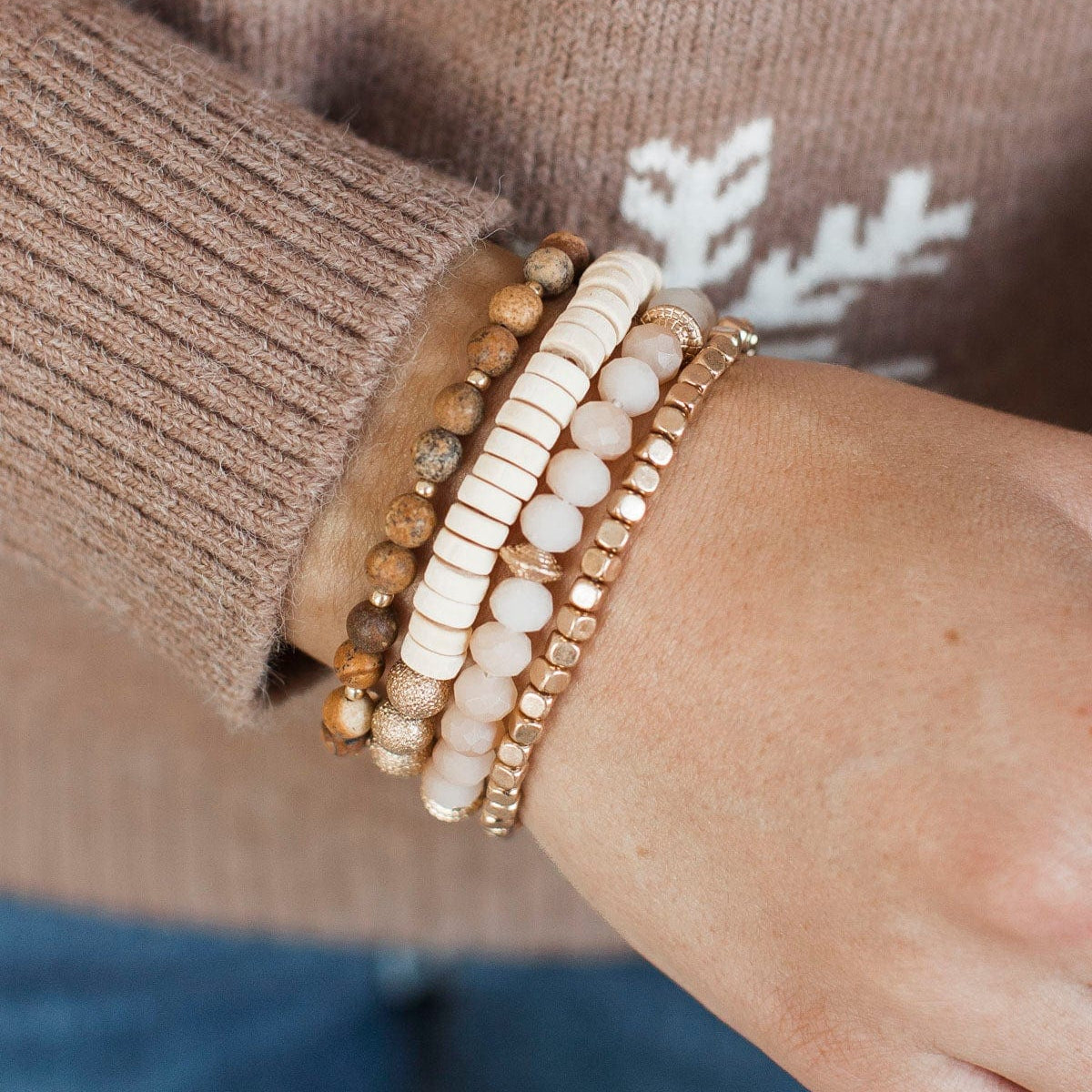 Incredibly Wonderful Bracelet Set- Natural – The Pulse Boutique