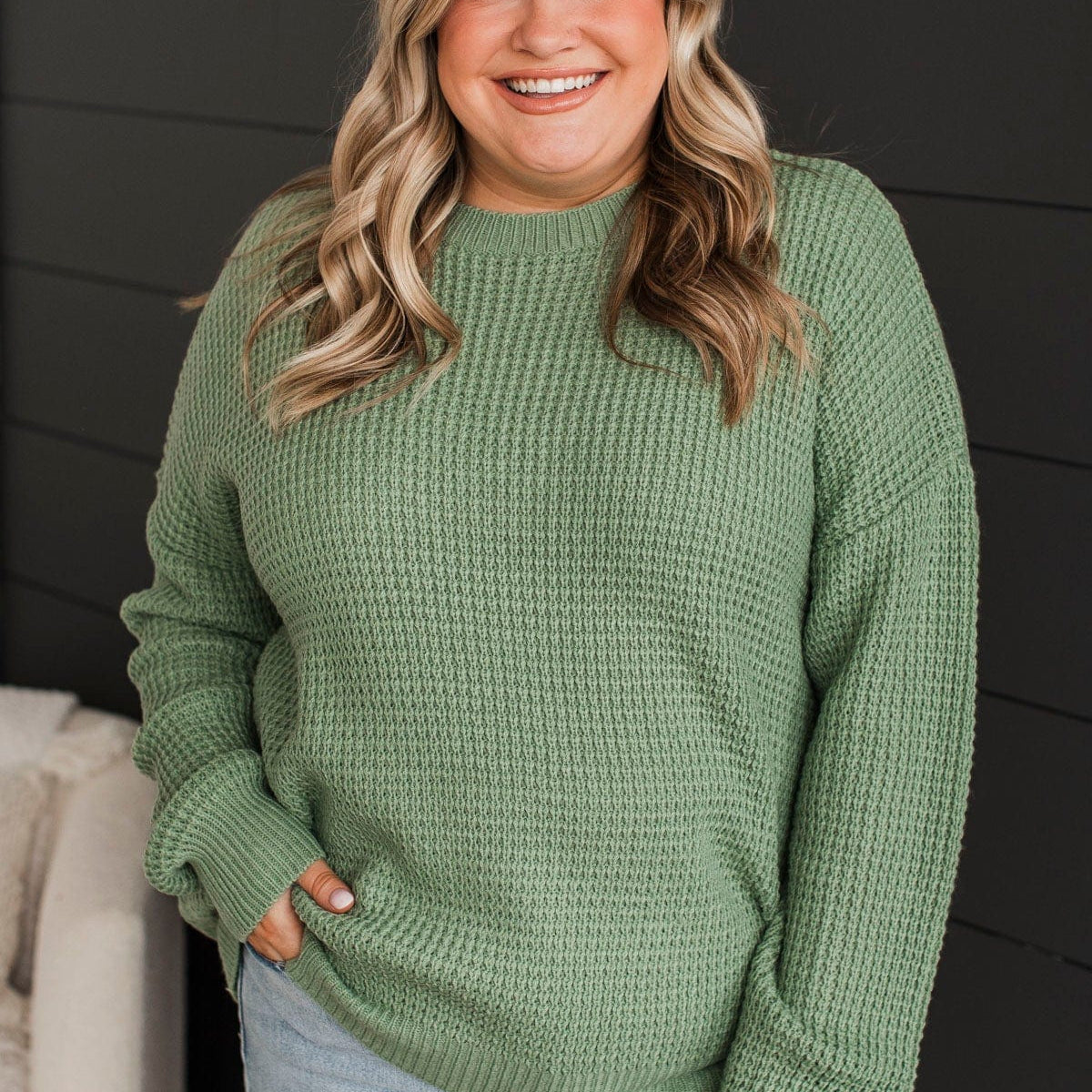 Captivating In Color Knit Sweater- Sage – The Pulse Boutique