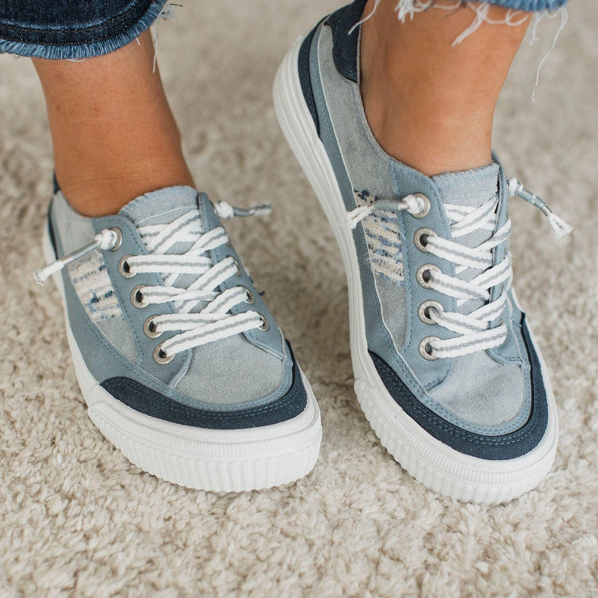 Blowfish Alex Sneakers- Foggy Blue – The Pulse Boutique