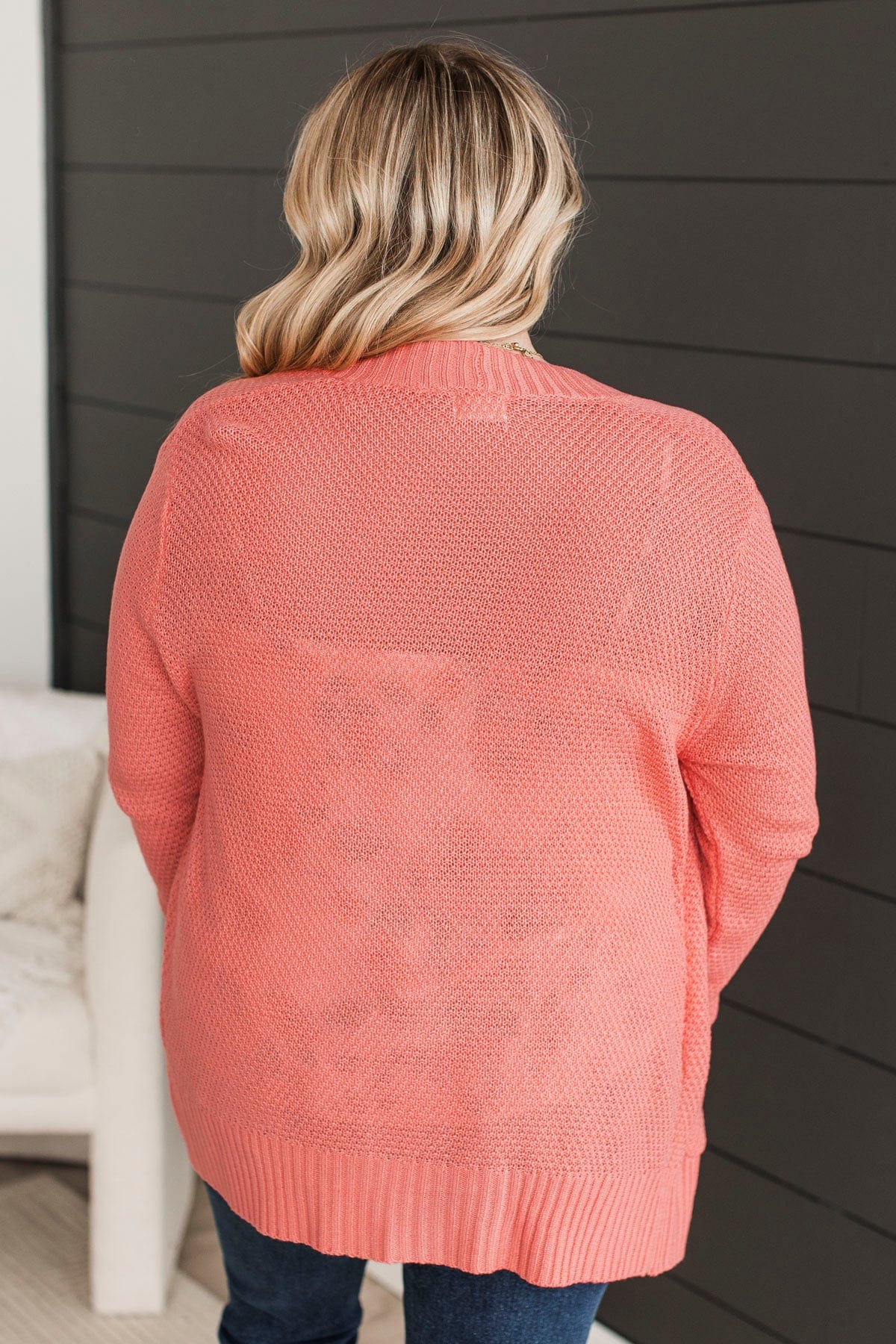 Welcoming To You Knitted Cardigan- Coral – The Pulse Boutique