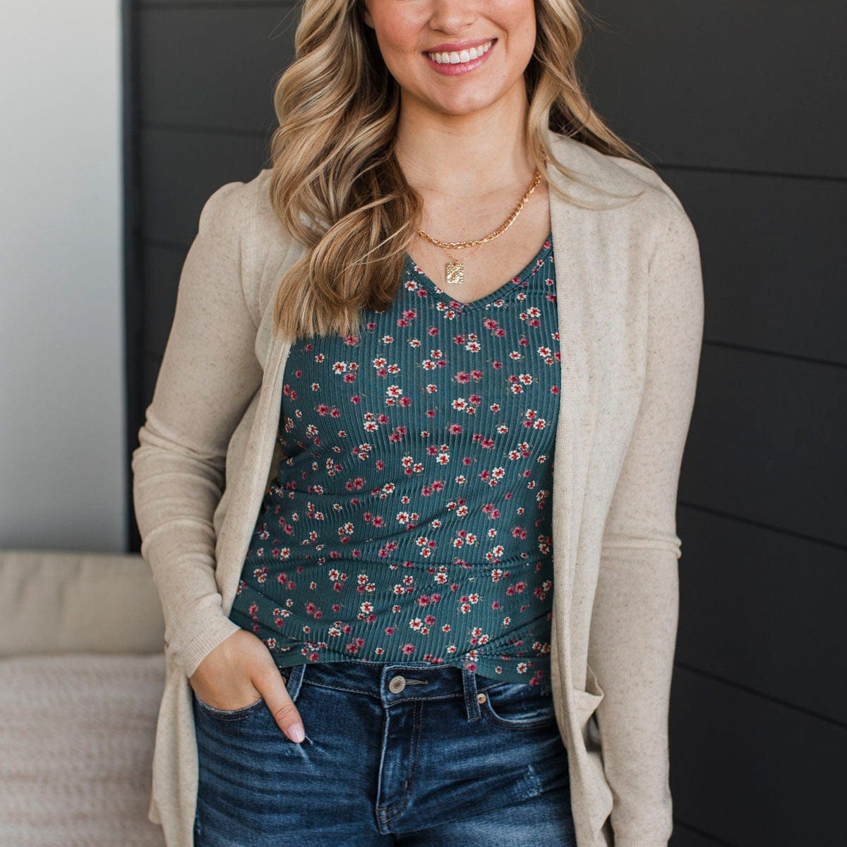 Beyond Confident Open Front Cardigan- Natural – The Pulse Boutique