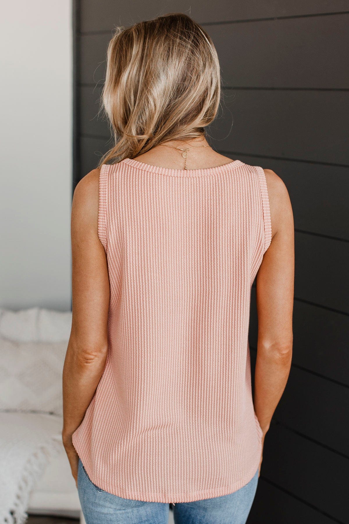 Always Adorable Ribbed Tank Top- Peach – The Pulse Boutique