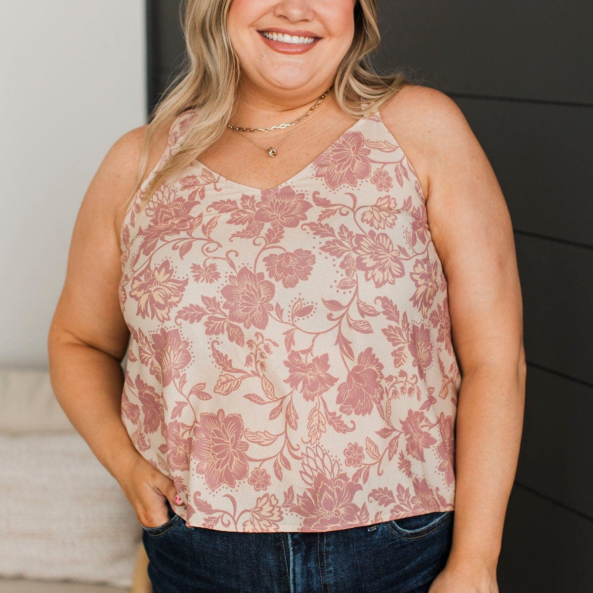 Utterly Breathtaking Floral Tank Top- Cream – The Pulse Boutique