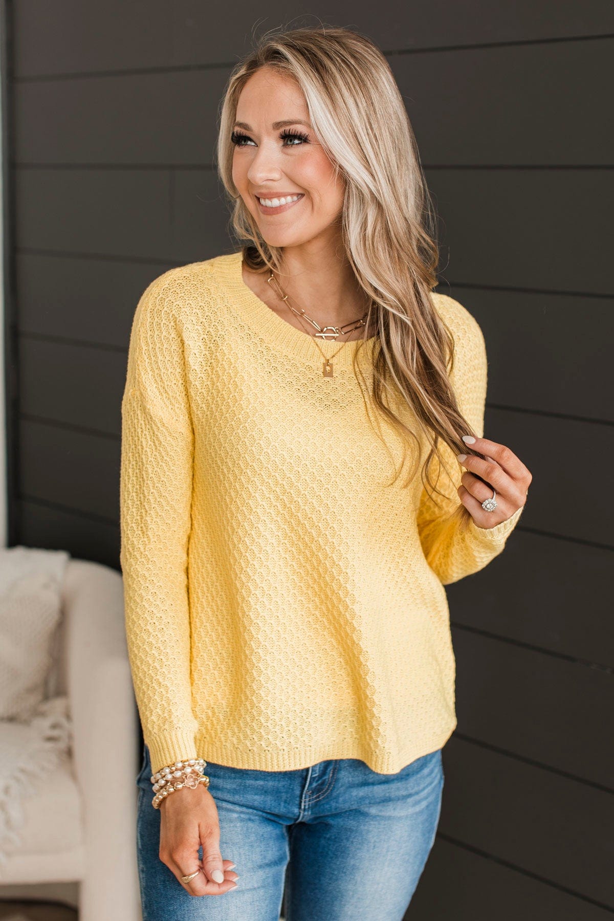 Keep It Colorful Knit Sweater- Yellow – The Pulse Boutique
