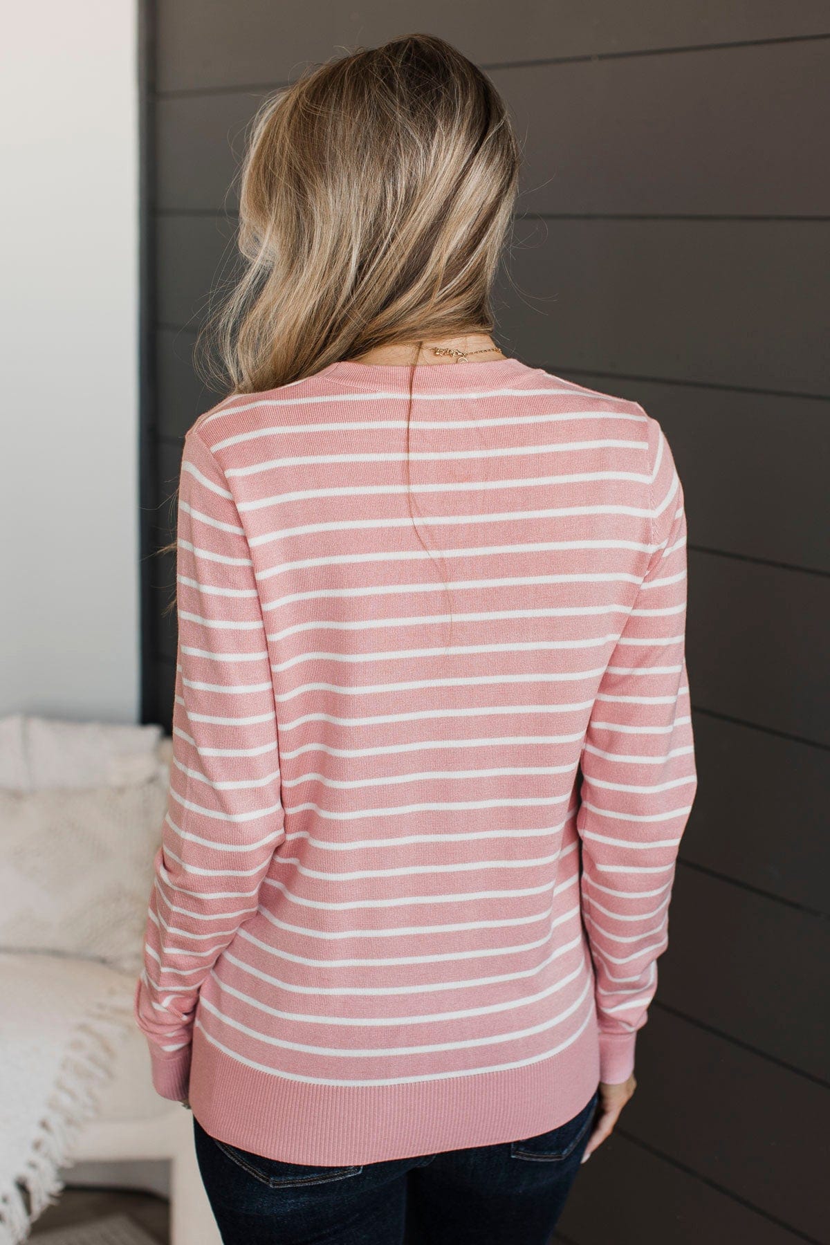 Brings You Back Striped Sweater- Pink – The Pulse Boutique