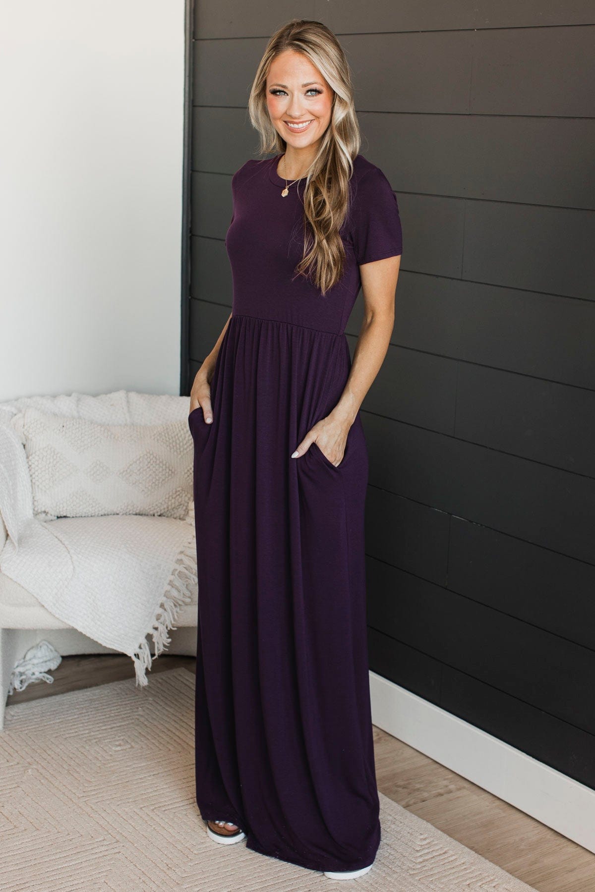 Looking Stunning Maxi Dress- Plum – The Pulse Boutique