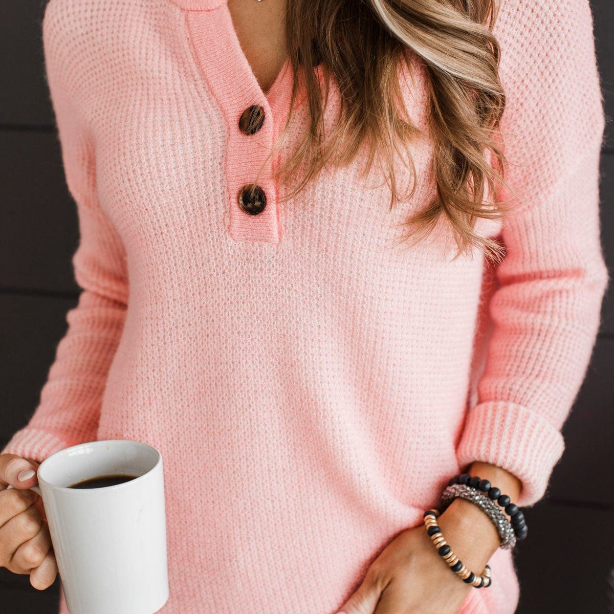 Perfectly Matched Knit Sweater- Pink – The Pulse Boutique