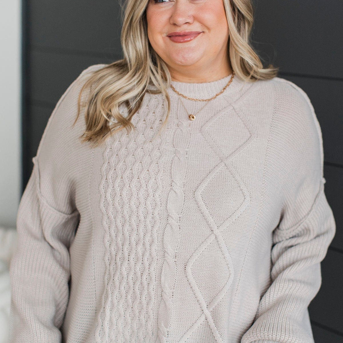 Good Things Await Knit Sweater- Silver – The Pulse Boutique