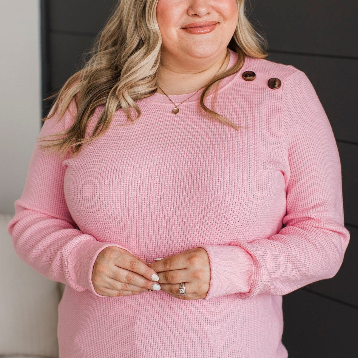 Reasons To Smile Knit Sweater- Light Pink – The Pulse Boutique