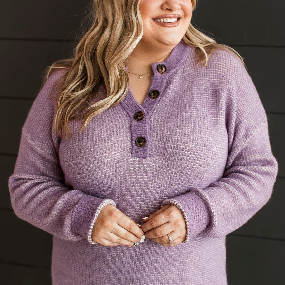 Perfectly Matched Knit Sweater- Dusty Plum – The Pulse Boutique
