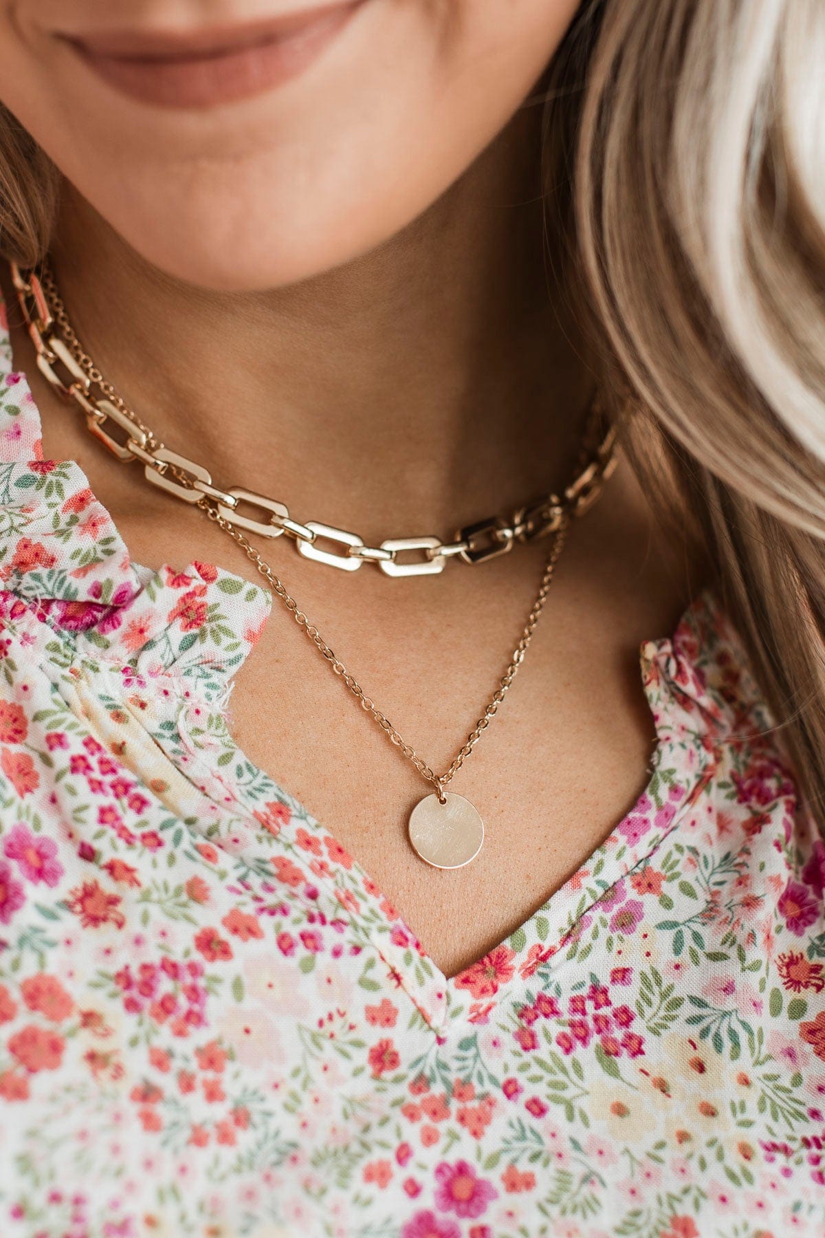 Forever Glowing 2-Tier Necklace- Gold – The Pulse Boutique