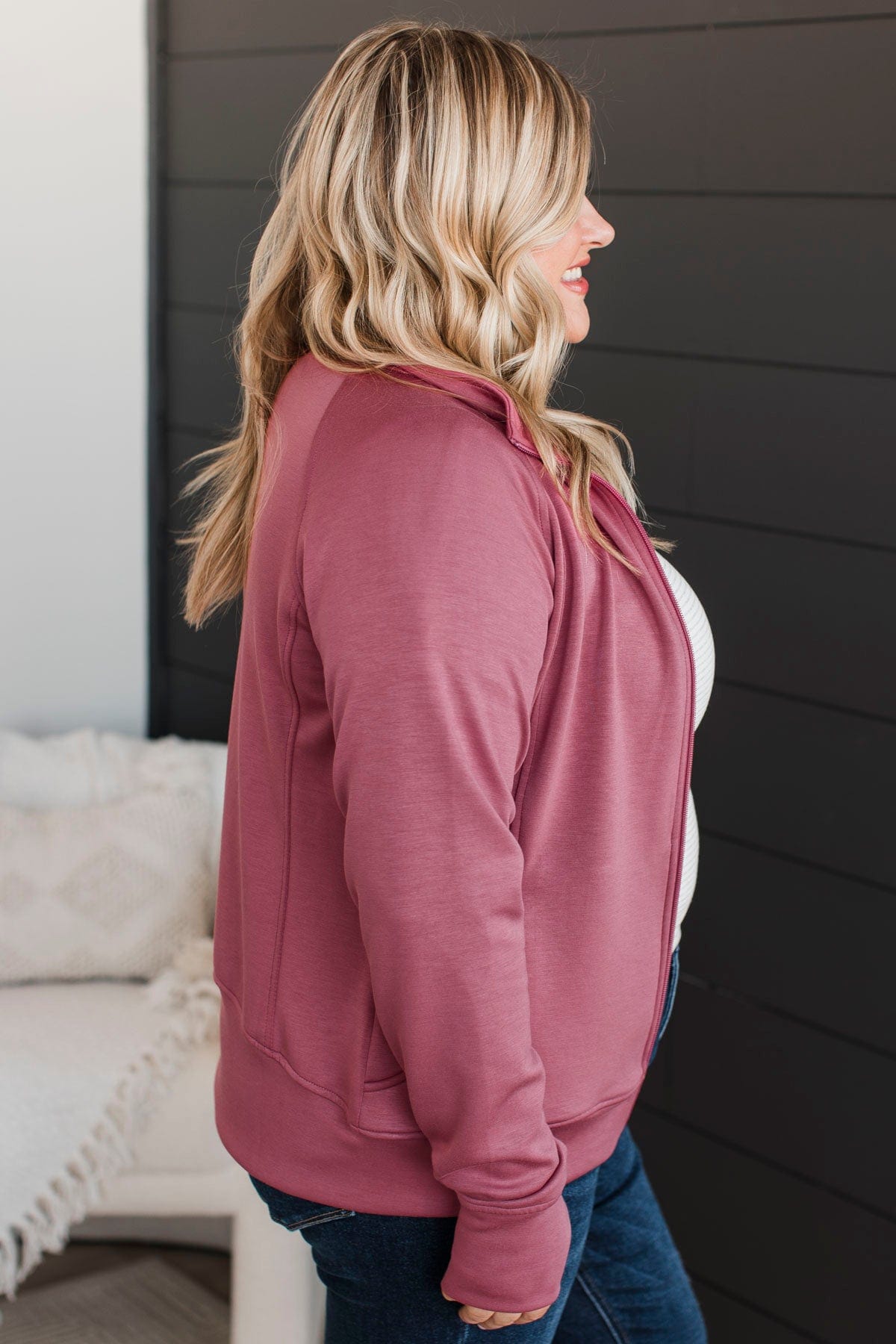 Keep Crushing It Zip-Up Jacket- Rose – The Pulse Boutique