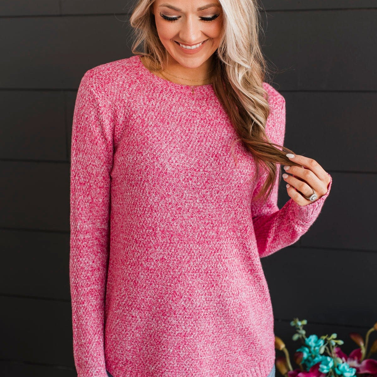 Runway Beauty Knit Sweater- Pink – The Pulse Boutique