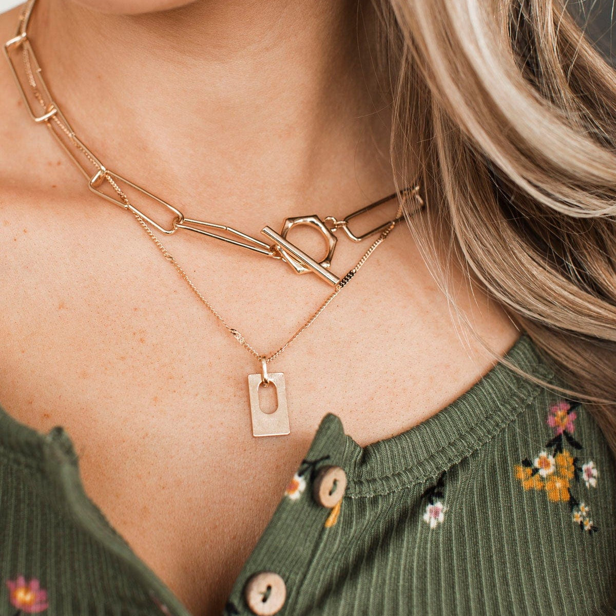 Perfectly Classy 2-Piece Necklace Set- Gold – The Pulse Boutique
