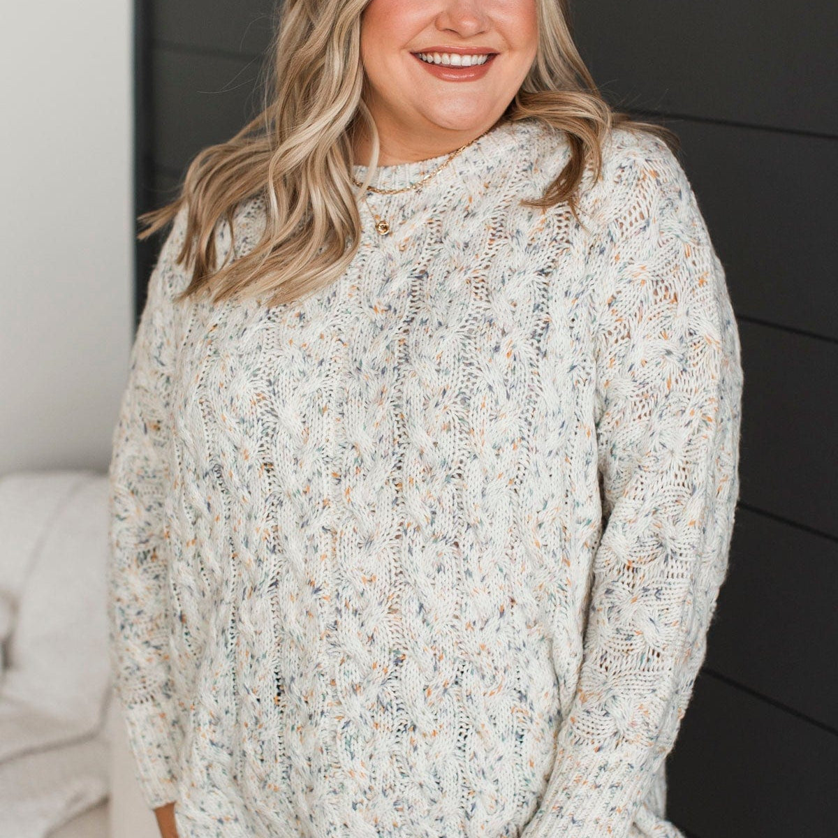 You’re Worth It Sprinkle Knit Sweater- Ivory – The Pulse Boutique