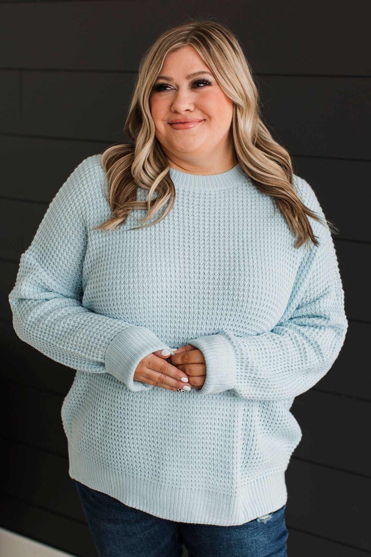 Captivating In Color Knit Sweater- Sky Blue – The Pulse Boutique