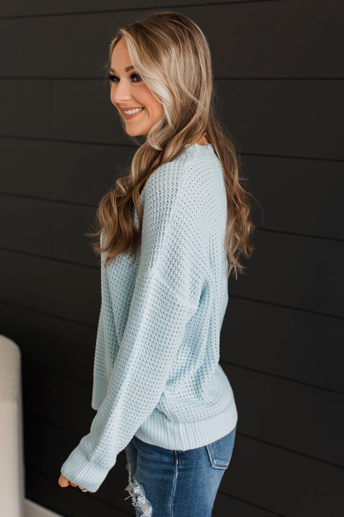 Captivating In Color Knit Sweater- Sky Blue – The Pulse Boutique