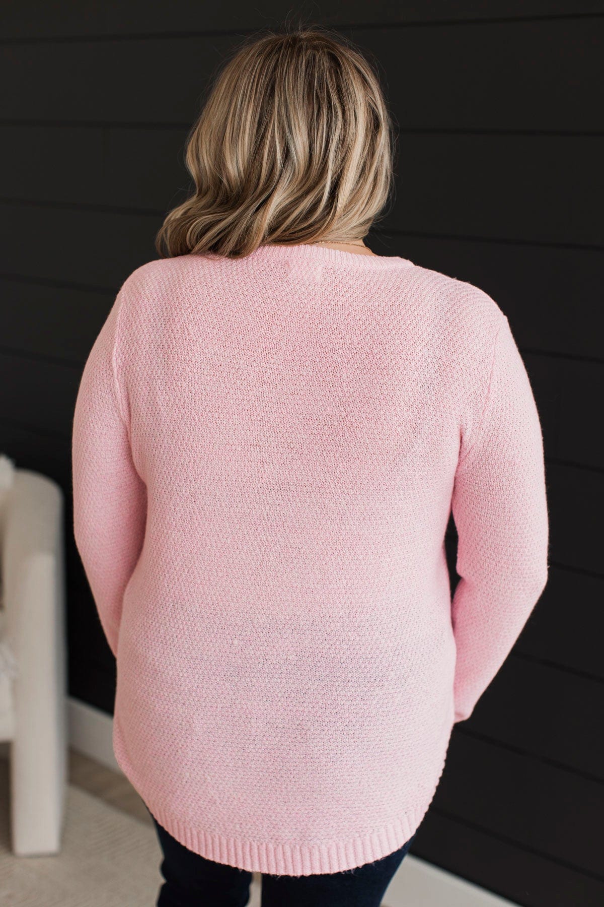 Runway Beauty Knit Sweater- Baby Pink – The Pulse Boutique