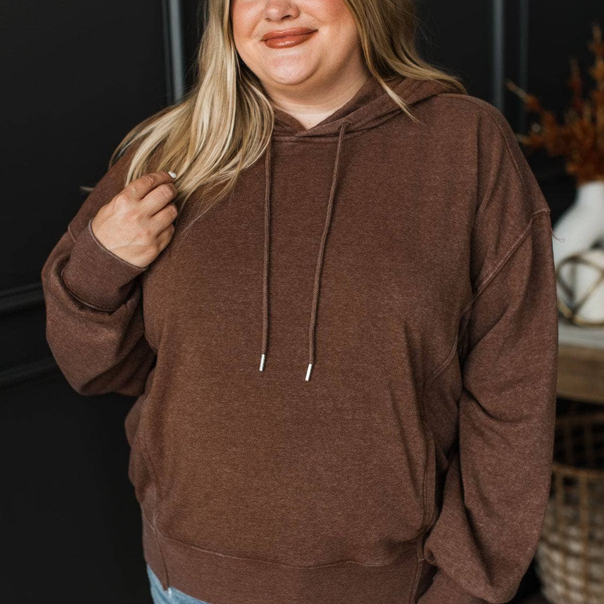 All Kinds Of Happy Pullover Hoodie- Chocolate – The Pulse Boutique