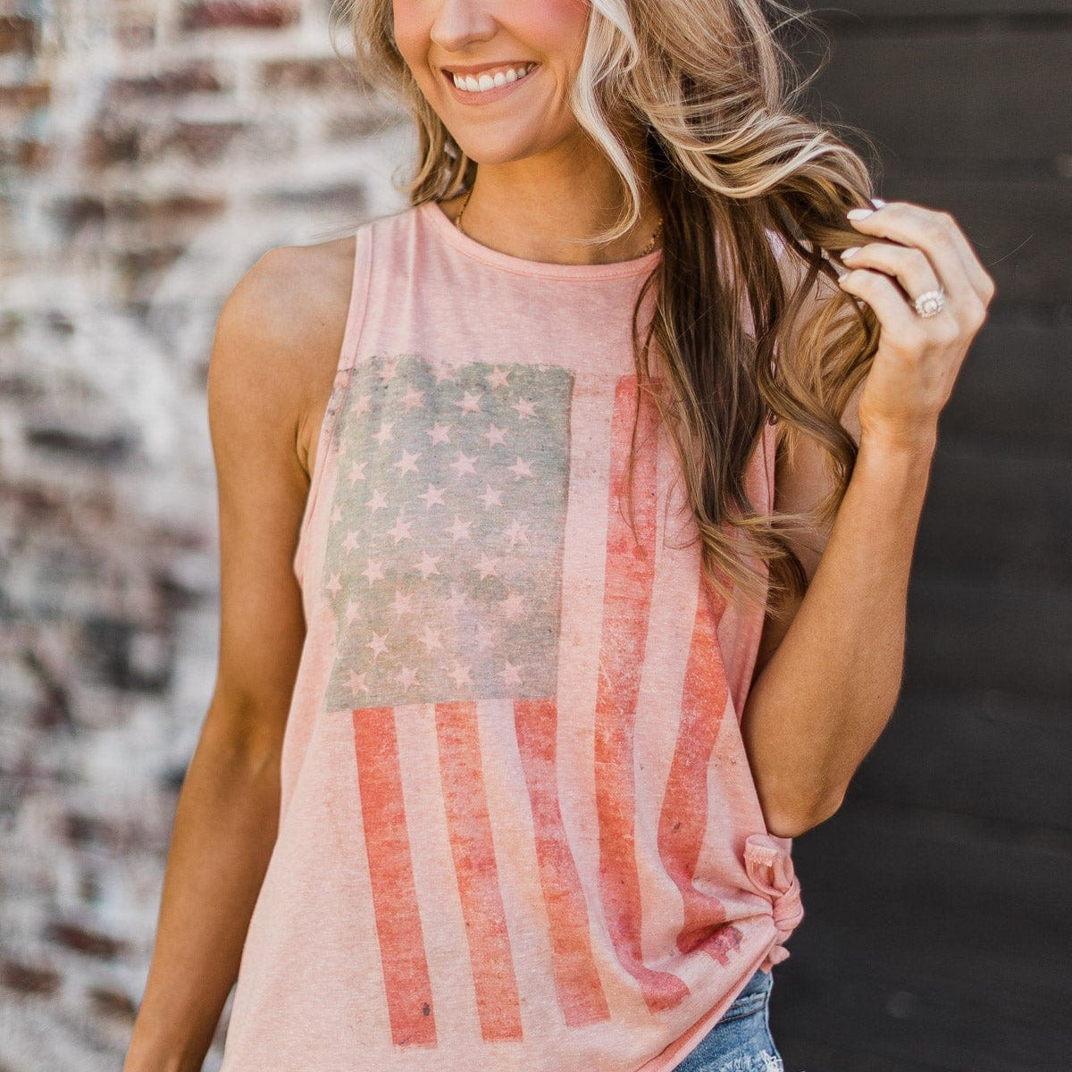Miss Independent Side Slit Tank Top- Pink – The Pulse Boutique