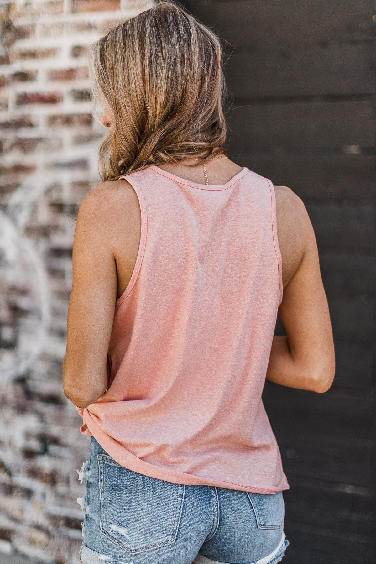 Miss Independent Side Slit Tank Top- Pink – The Pulse Boutique