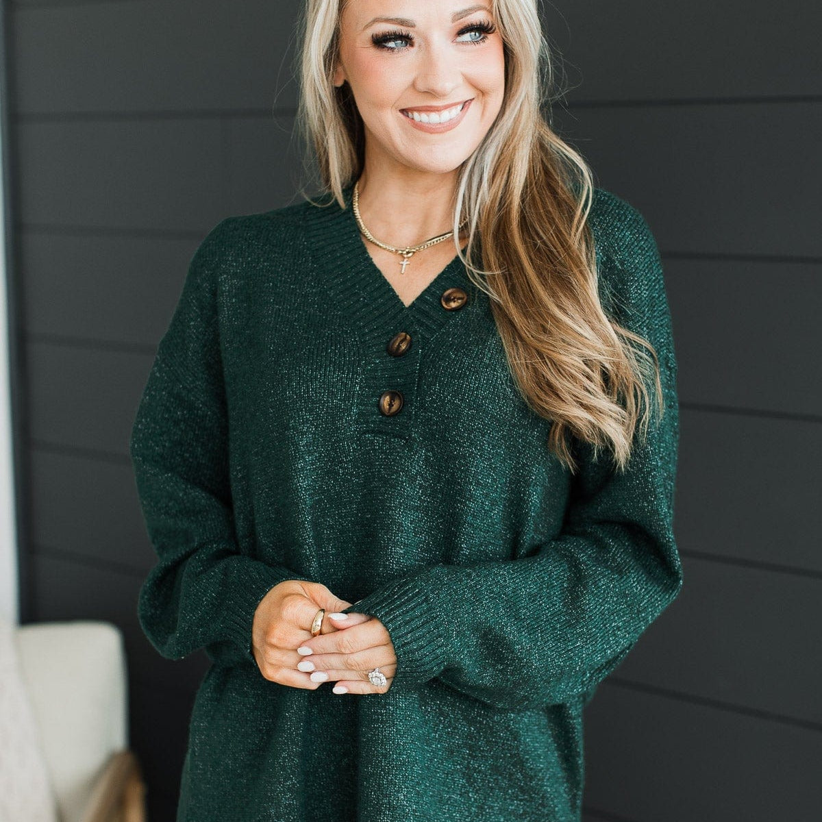Pure Passion Knit Sweater- Forest – The Pulse Boutique
