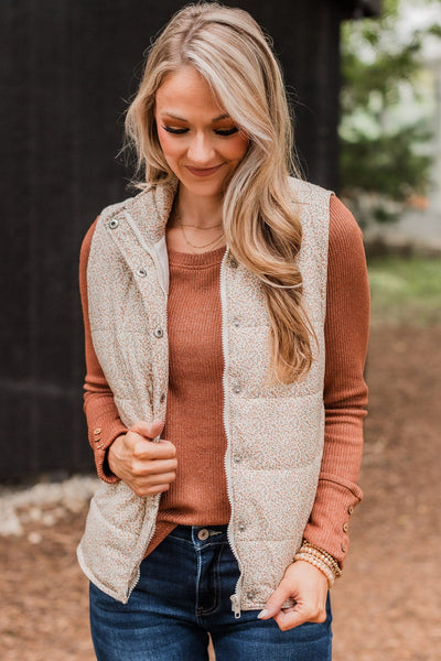 Favorite Of All Floral Puffer Vest- Cream – The Pulse Boutique