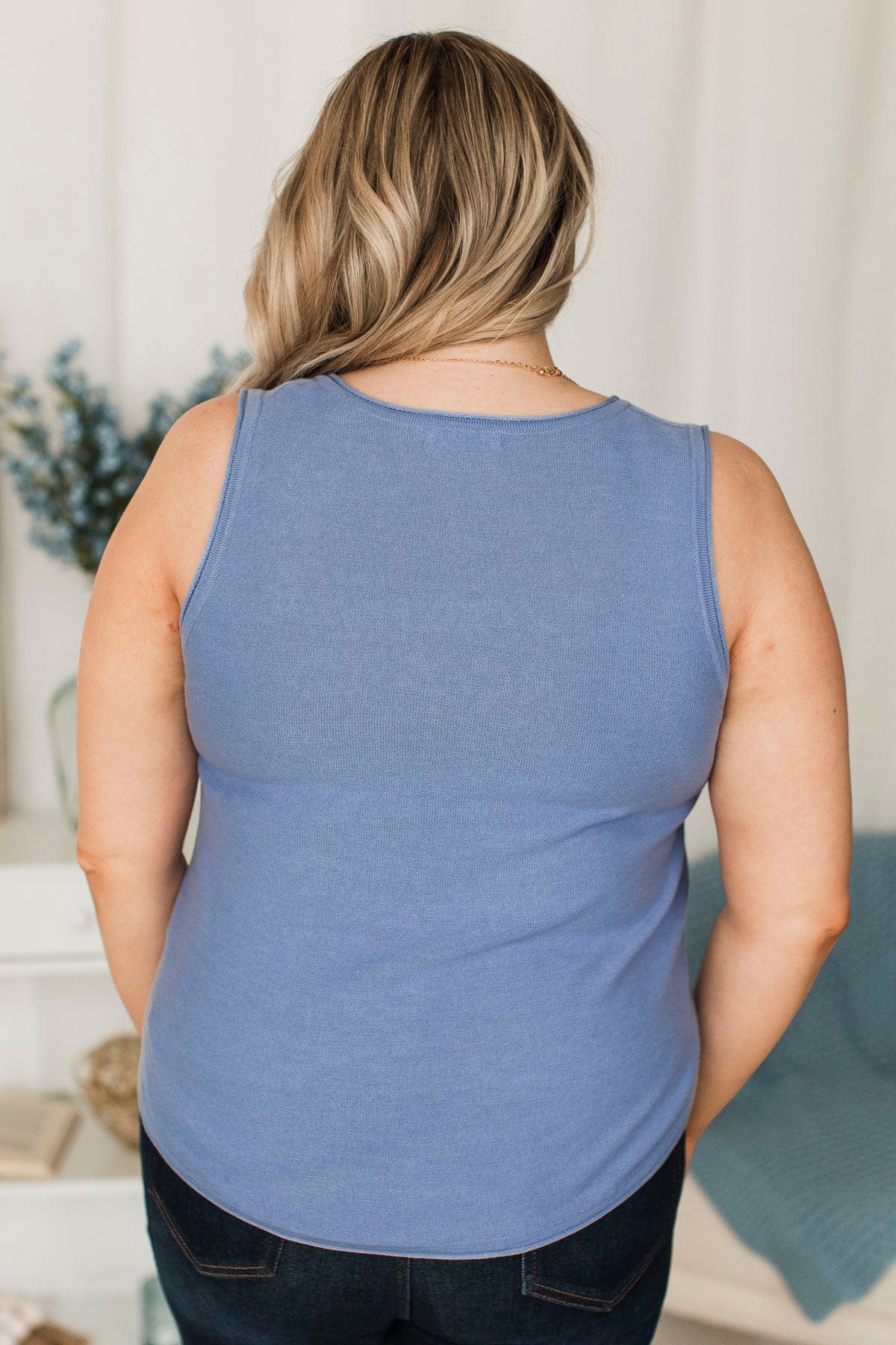 Strings Of Destiny Knit Tank Top- Periwinkle – The Pulse Boutique