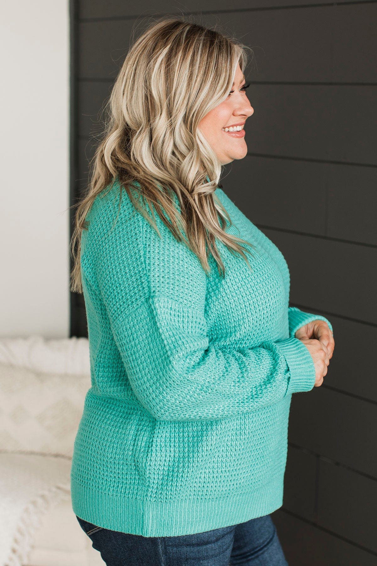 Captivating In Color Knit Sweater- Dark Mint – The Pulse Boutique