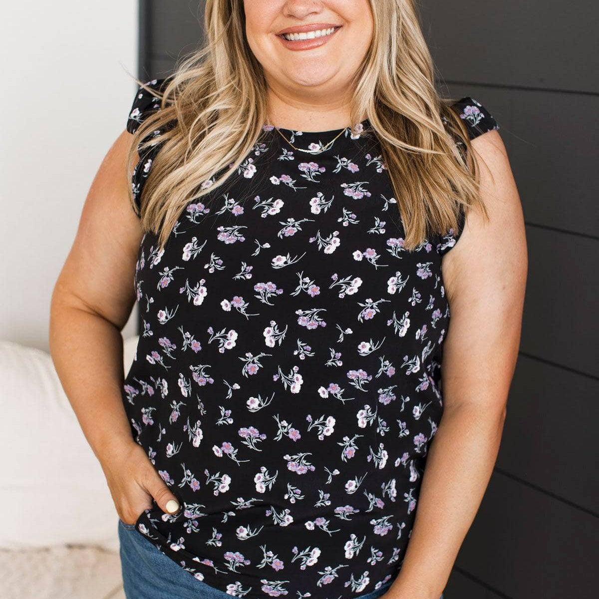 Feeling Marvelous Floral Top- Black – The Pulse Boutique