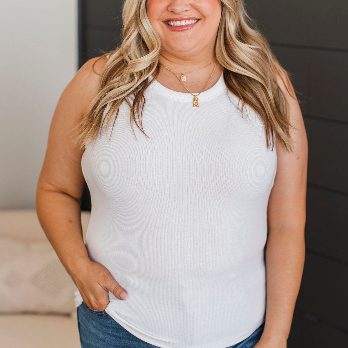 Thread & Supply On The Road Tank Top- White – The Pulse Boutique