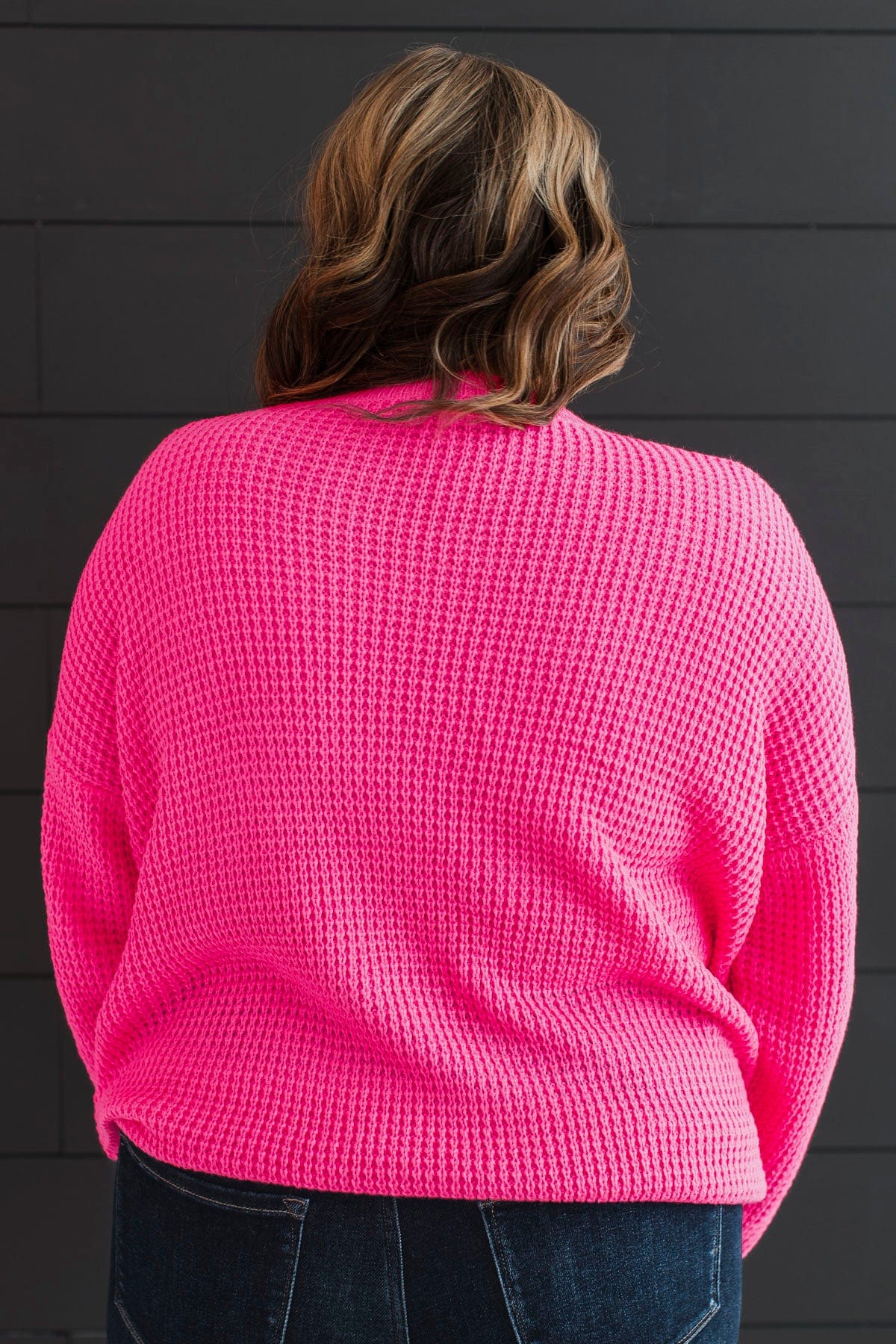 Captivating In Color Knit Sweater- Neon Pink – The Pulse Boutique