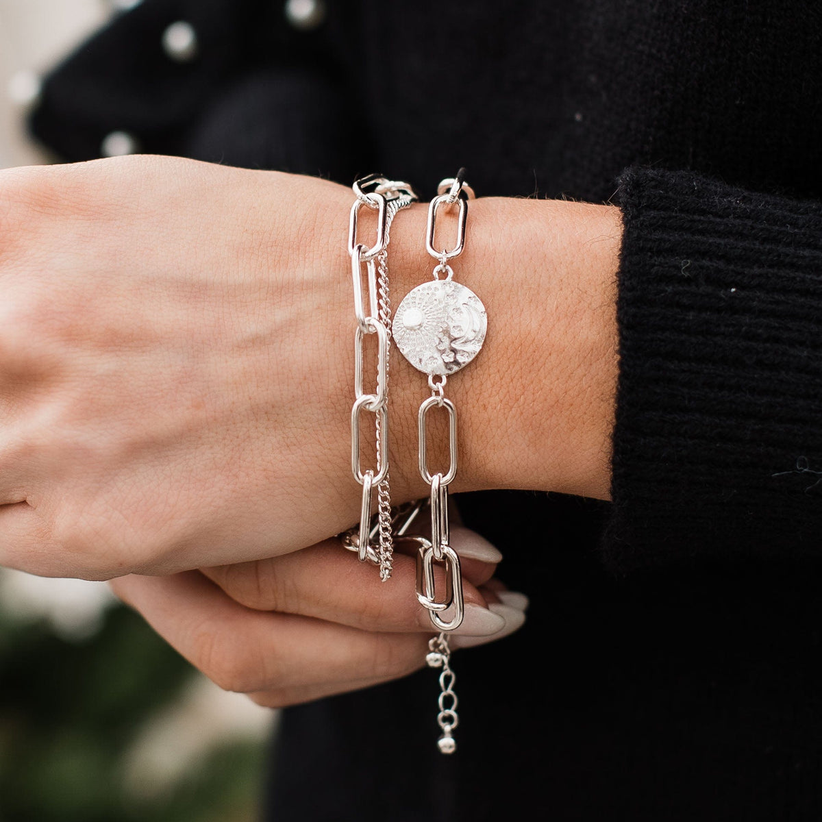 Sign From The Universe Charm Bracelet- Silver – The Pulse Boutique